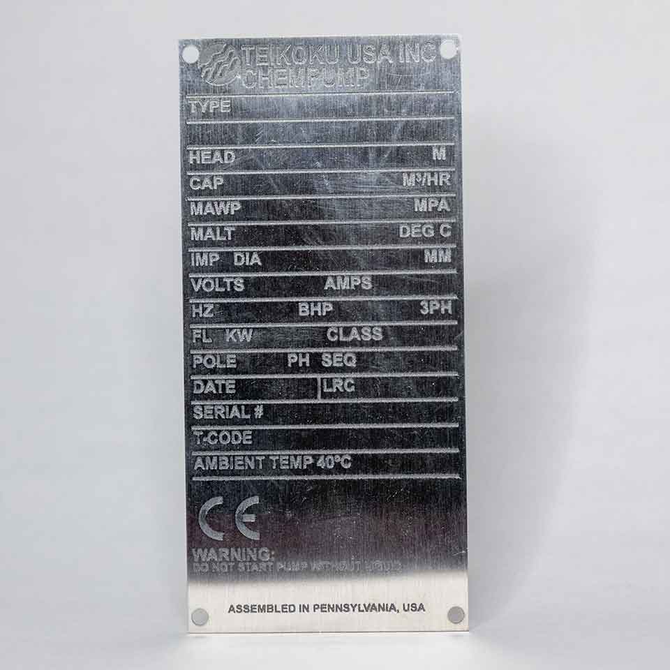 Cutting-edge Engraved Aluminum Nameplates & Labels | Yeuell